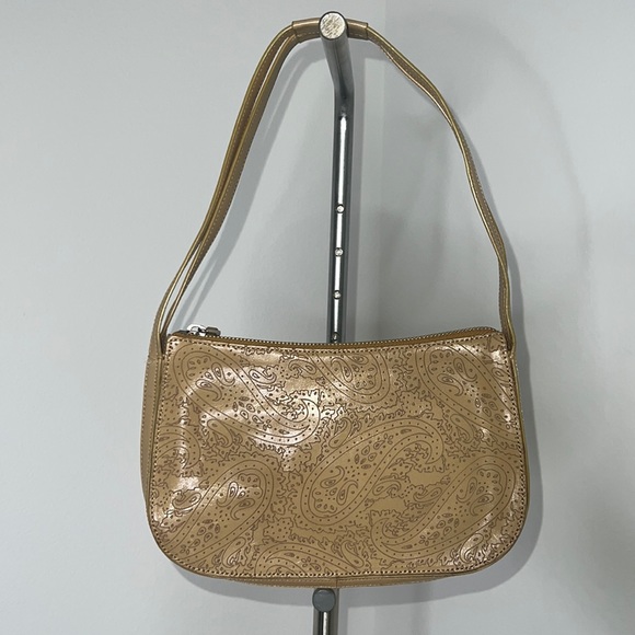 Monsac | Bags | Monsac Original Pinpoint Paisley Design Leather ...